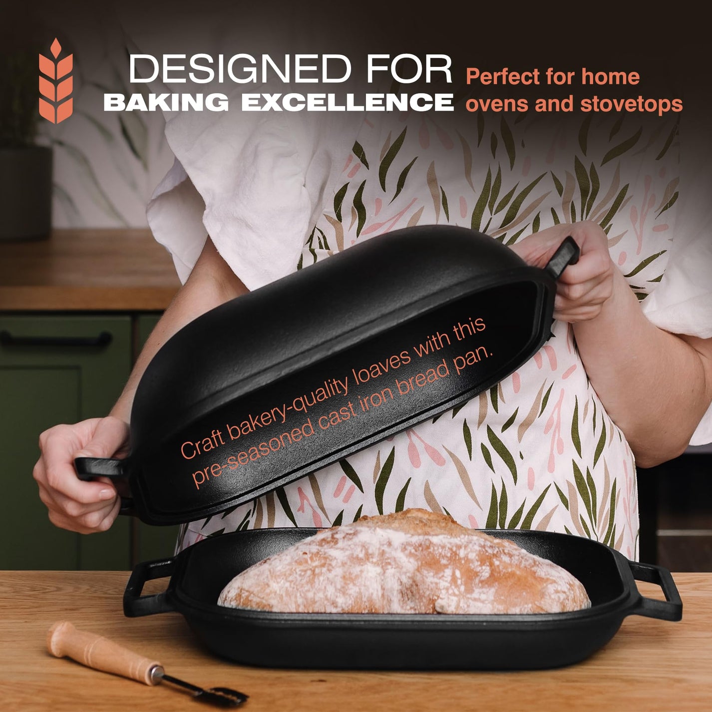 Cast Iron Bread Pan with Lid + Bread Lame – kuha.shop